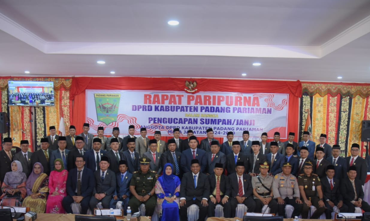 Indra Jaya Putra Batang Anai Padang Pariaman Sah diLantik Bersama 40 Anggota DPRD Terpilih ...