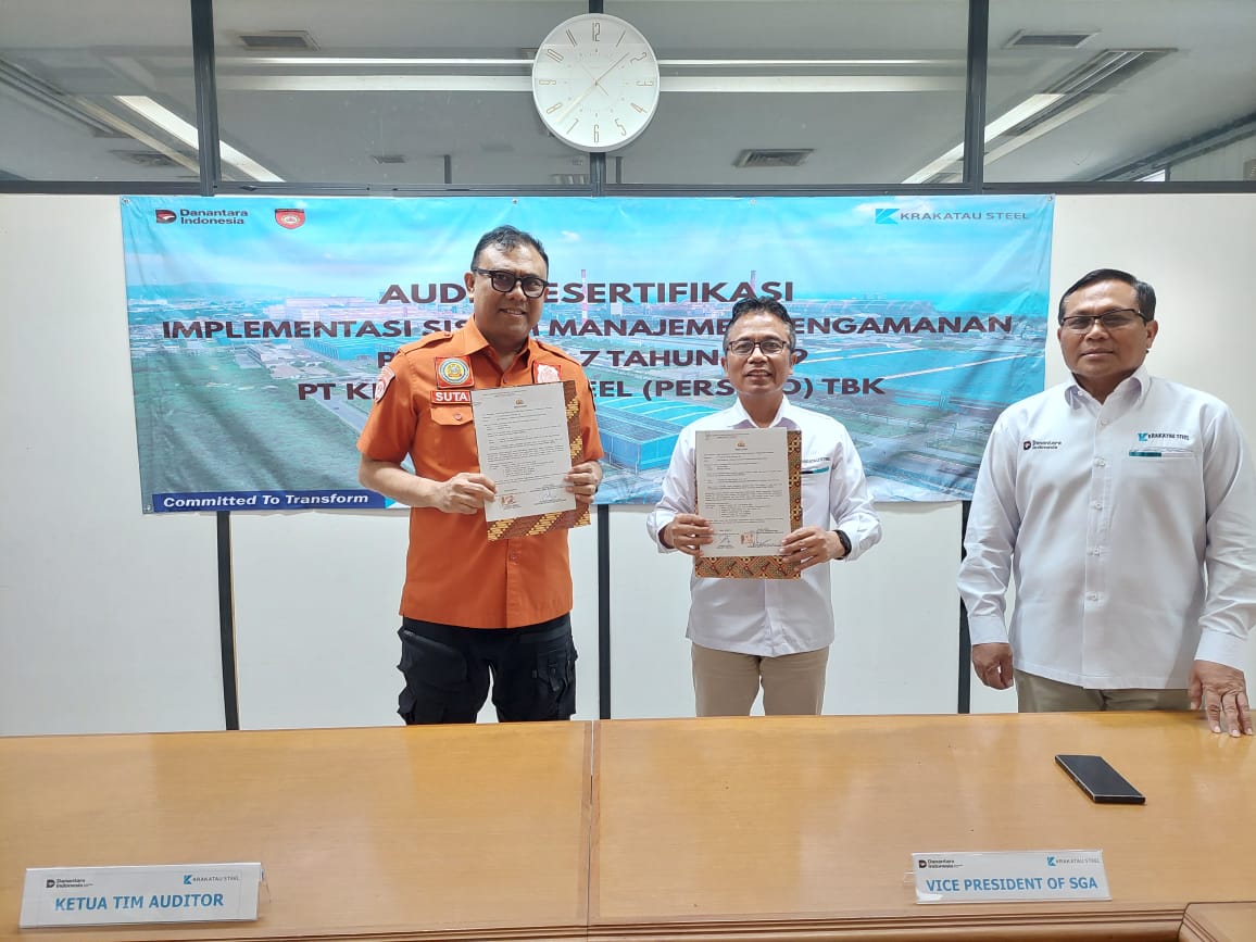 Korsabhara Baharkam Polri Lakukan Resertifikasi Keamanan di PT Krakatau ...